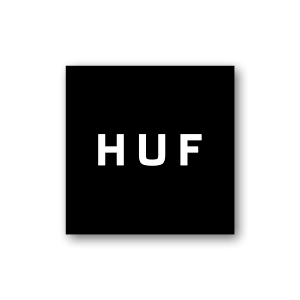 HUF Box Logo Sticker - Black – Urbn Lot